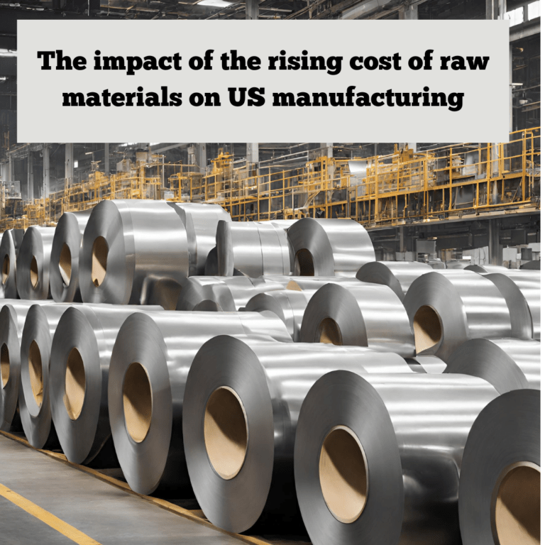 The impact the rising cost of raw materials has on manufacturing